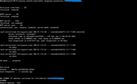 If Your Fortiswitch Is Showing Offline Check Your Ntp Settings In The Fortigate Cli