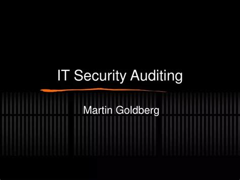 PPT IT Security Auditing PowerPoint Presentation Free Download ID