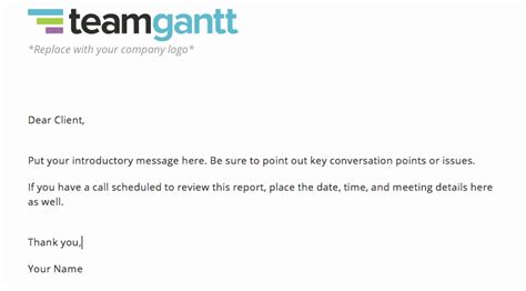 Status Update Email Template
