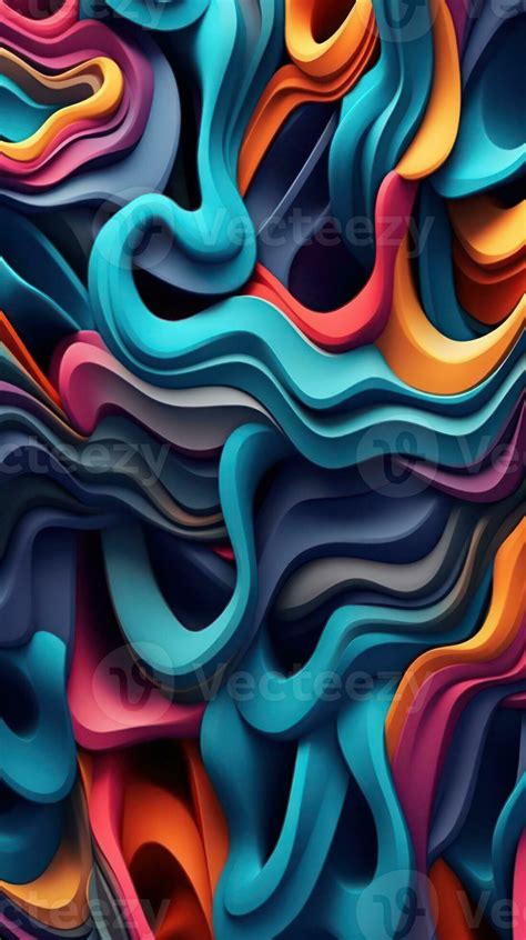 Dynamic Overlapping Lines And Curves Abstract Design Generative Ai
