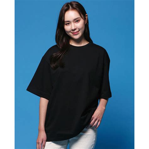 Tmu307 오버핏 반팔 라운드 티셔츠 박스티 국산 무지 박스티 흰티 1676517886 티마스터