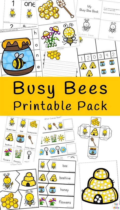 Bee Worksheets For Kindergarten