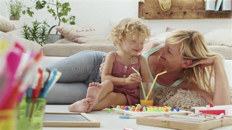 Smiling Same Sex Beautiful Woman Couple Posing Daughter Hugging Feeling