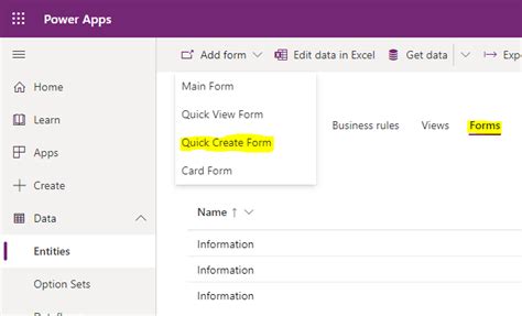 How To Setup Quick Create Forms In Dynamics 365 Carl De Souza