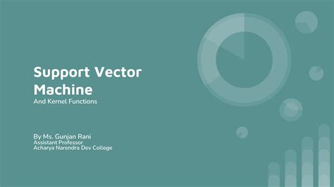 Support Vector Machine Topic Of Machine Learningpptx