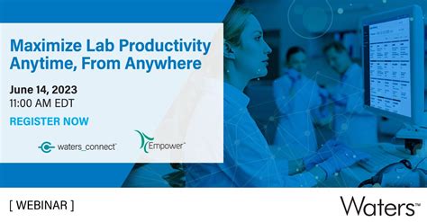Waters Corporation On Linkedin Maximize Lab Productivity Anytime From Anywhere