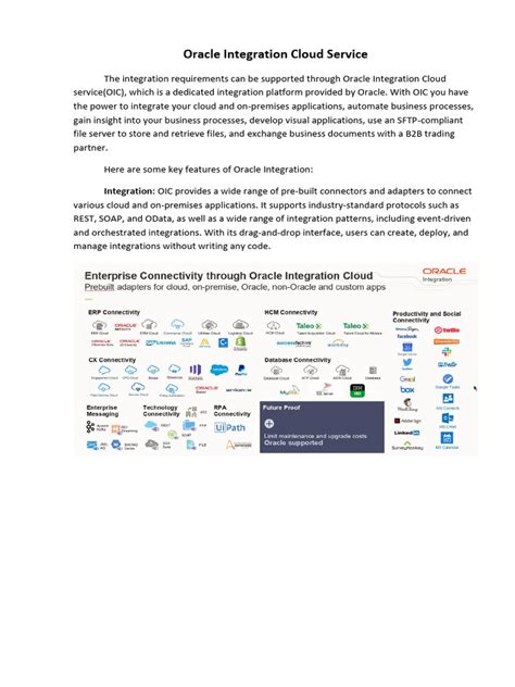 oracle integration cloud service solution brief pdf oracle
