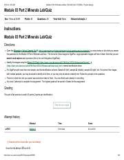 Module 03 Part 2 Minerals Lab Quiz Identify Mineral Specimens Course Hero