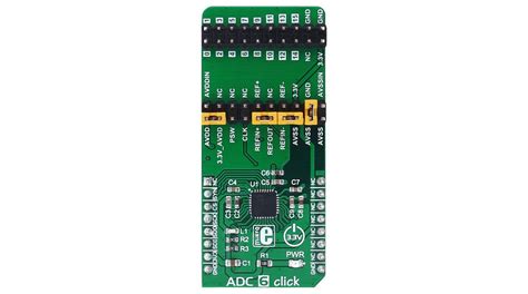 Mikroe 2932 Mikroelektronika Adc 6 Click 24 Bit Analogue To Digital