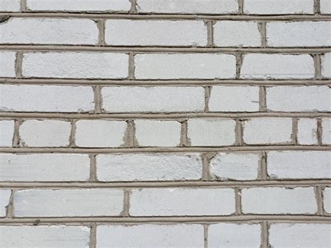 White Brickwork Tables Made Of Silicate White Brick Brick Wall