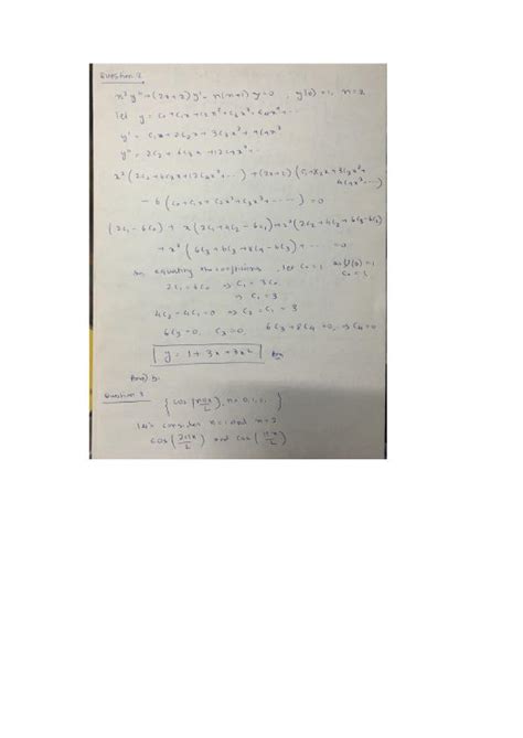 Numerical Methods For Differential Equations Desklib