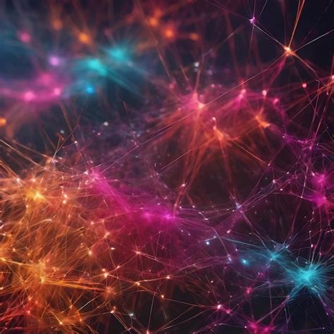 Premium Photo 3d Abstract Network Communications Background With Flowing Particles Design