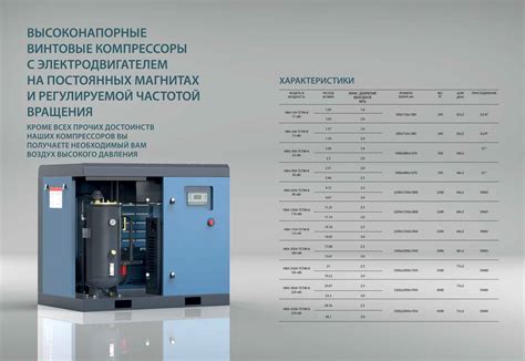 Высоконапорные винтовые компрессоры с электродвигателем на постоянных ...