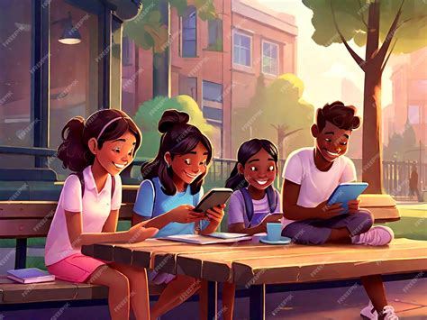 Premium Photo Group Of Students In The Classroom Aigenerated Premium Photo Group Of Students In The Classroom Aigenerated