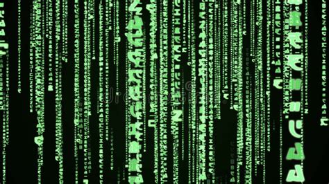 Matrix Green Code Rain Looping Animation Stock Footage Video Of Digital Abstract 64810820