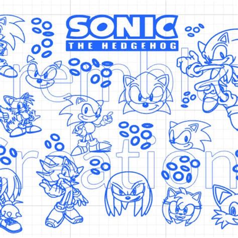 Sonic Laser Svg Etsy
