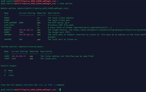 weblogic远程代码执行漏洞 （cve 2023 21839） 知乎
