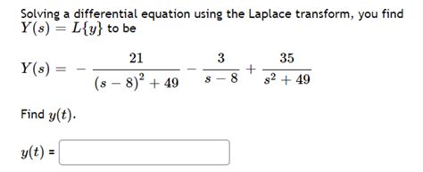 Solved This Is A Problem From Differential Equation Class Chegg Com