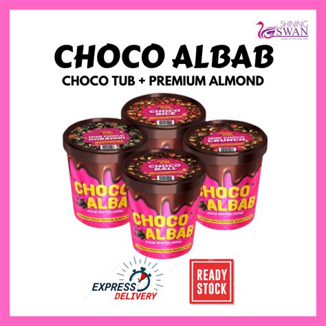Choco Albab Chocotub Chocojar With Almond 250g Choco Rice Choco Ball Choco Crunch Choco