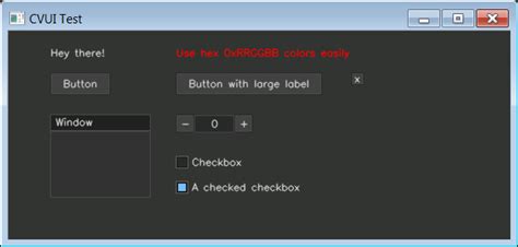 Cvui A Very Simple Ui Lib For Opencv · Fernando Bevilacqua