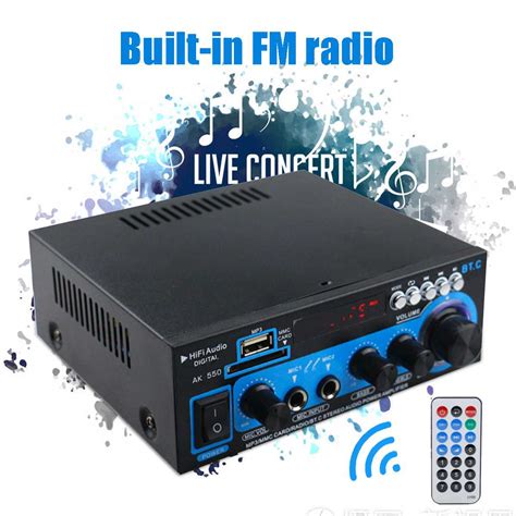 110 220v 800w Audio Amplifier 2ch Lcd Display Digi Vicedeal