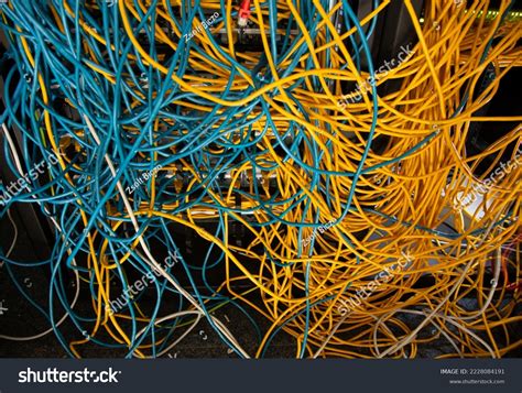 Colorful Tangled Ethernet Computer Wires Stock Photo 2228084191 Shutterstock