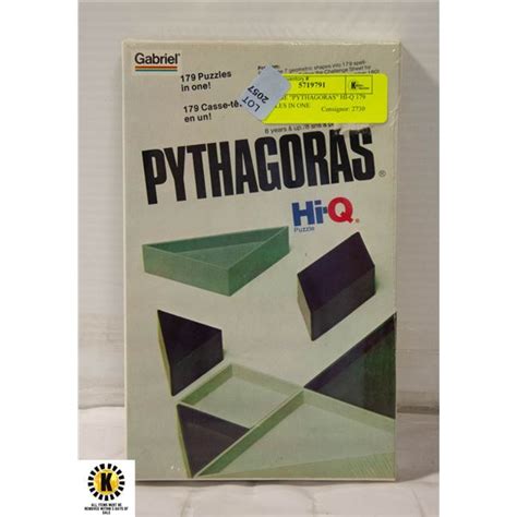 Vintage Pythagoras Hi Q 179 Puzzles In One