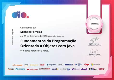 Fundamentos Da Programação Orientada A Objetos Com Java Michael Ferreira