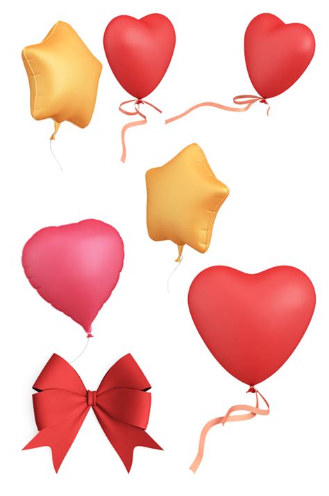 爱心气球漂浮素材图片 素材3图片素材 花瓣网