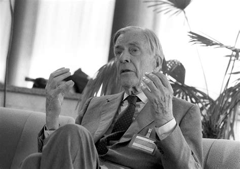 J K Galbraith Canadian Us Economist Photograph By Science Photo Library