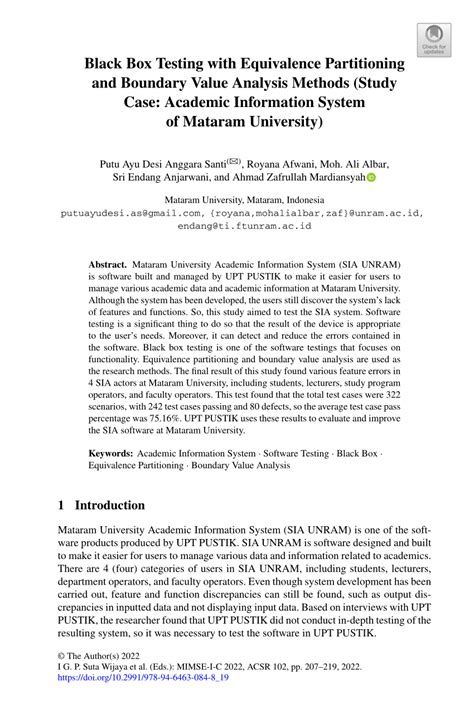 pdf black box testing with equivalence partitioning and boundary