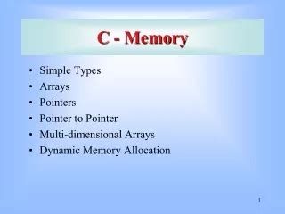 PPT Overview Of Memory Layout In C PowerPoint Presentation Free Download ID