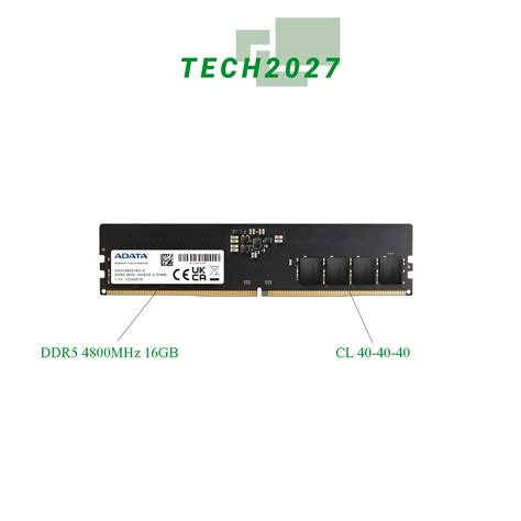 Adata Premier Ddr5 4800mhz 16gb Udimm Memory Ram Module Kit Ad5u480016g S Lazada Ph