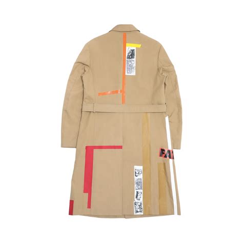 Raf Simons X Sterling Ruby Trench Coat Beige Raf Simons 142 614a