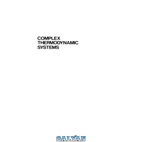 دانلود کتاب Complex Thermodynamic Systems بلیان