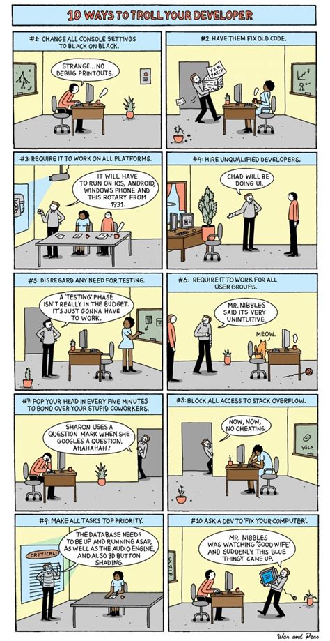 10 Ways To Troll Your Developer