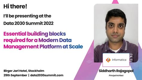 Siddharth Rajagopal On Linkedin Data2030summit Datamanagement