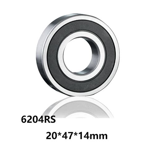 2pcs/lot 6204RS Deep Groove Ball Rolling Bearings Mini Ball Bearing ...