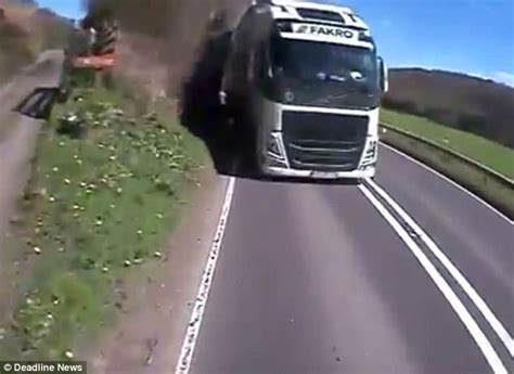 Motorist Is Almost Killed In Head On Smash In Wales Daily Mail Online
