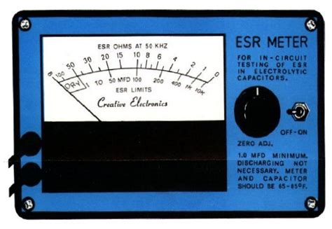 Esr Meter Ac Ohmmeter For Capacitor Testing