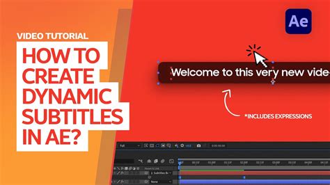 How To Create Dynamic Subtitles In After Effects Youtube