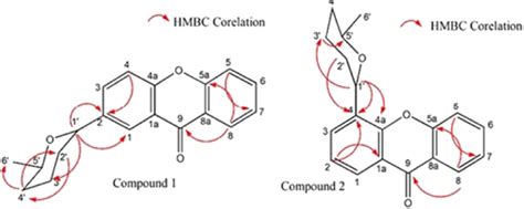 Heteronuclear Multiple Bond Correlation Hmbc Observed For Compounds 1