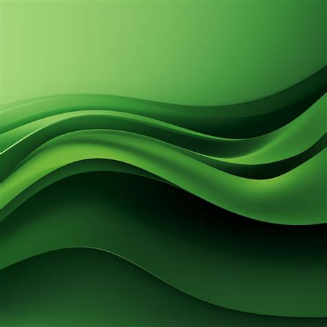 Premium Photo Abstract Green Wave Background With Dynamic Shapes