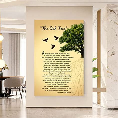 The Oak Tree Poem Wall Art The Oak Tree Poem Canvas Print Wall Decor