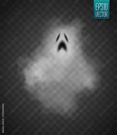 Ghost Isolated On Transparent Background Vector Stock Vector Adobe Stock