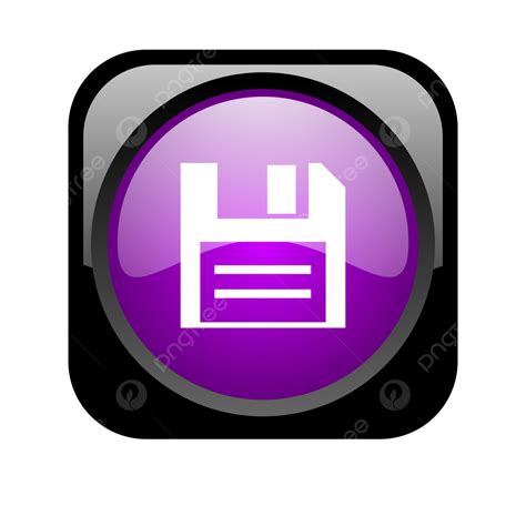 Glossy Black And Violet Square Disk Icon For Button Data Pc Png
