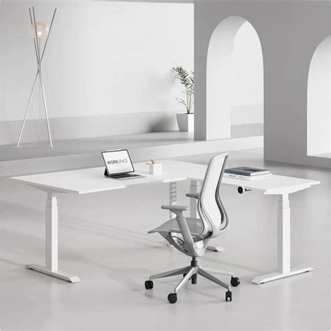Grid Elevating Desk Pro L Shape Table Grid Furniture