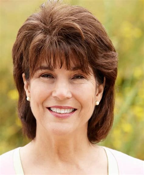 30 Modern Bangs Hairstyles For Women Over 50 Hairstylecamp Brown