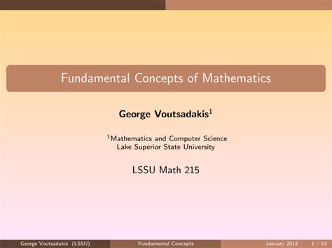 On Proofs George Voutsadakis
