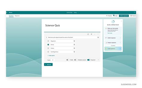 04 Science Quiz With Microsoft Forms For Interactive Presentations